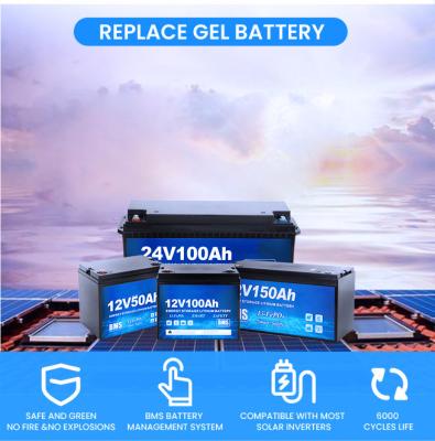 Cina Deep Cycle Life 4000 Times 12V 200ah LiFePO4 Battery for Home Solar Storage System and RV in vendita
