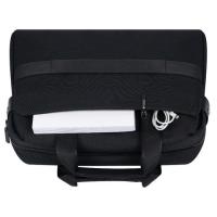China Water Resistant RPET Polyester Laptop Messenger Bag 15.6 Inch Computer Shoulder Briefcase for sale