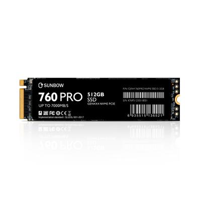 China TCSUNBOW NVMe SSD Gen4x4 760PRO 2TB High Performance Internal Solid State Drive for sale