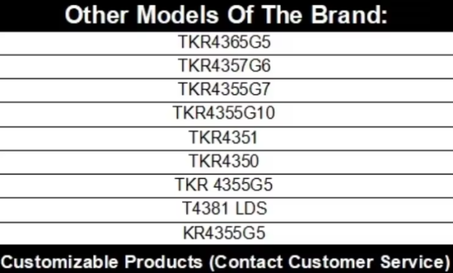 Physical property parameters chart