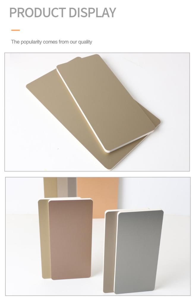 Metal Wooden Veneer Interior Composite Coating Board PETG Metallic Wall Panel