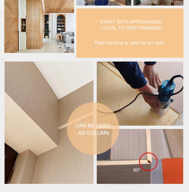 Decorative bamboo charcoal board PVC Wall Panels Manufacture Wood Panels Decor Interior