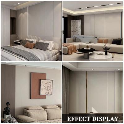 Cina Pannelli decorativi dell'isolamento della parete di interior design di tatto della pelle del PVC di larghezza 1.22m in vendita
