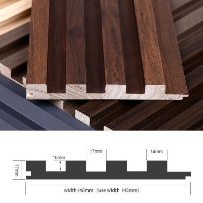 Cina Prova composita di plastica della muffa del pannello di parete di legno della scanalatura della griglia in vendita