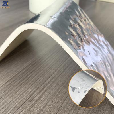 Cina ODM dell'OEM di bambù adesivo dei pannelli di parete dell'ondulazione dell'acqua della fibra del carbone di PUR in vendita