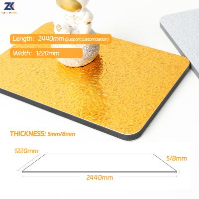 Cina ODM dell'OEM di bambù adesivo dei pannelli di parete dell'ondulazione dell'acqua della fibra del carbone di PUR in vendita