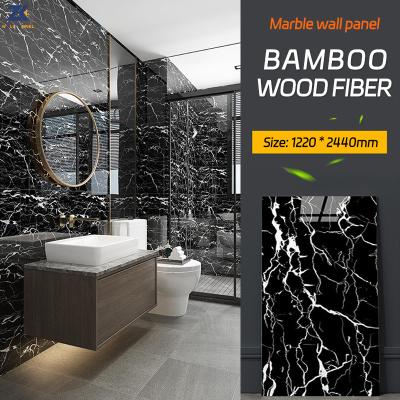 China Waterproof Marble Bamboo Charcoal Fibre Board 1220*2600mm for sale