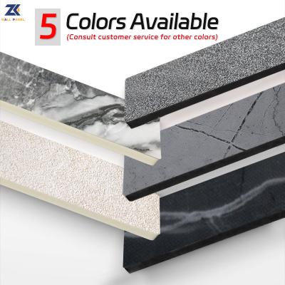 Cina Carbonio di bambù Crystal Plate del pannello di parete dell'impiallacciatura di legno del carbone del marmo del PVC in vendita
