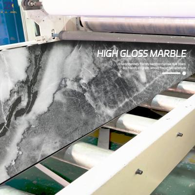 Cina Carbonio di bambù Crystal Plate del pannello di parete dell'impiallacciatura di legno del carbone del marmo del PVC in vendita