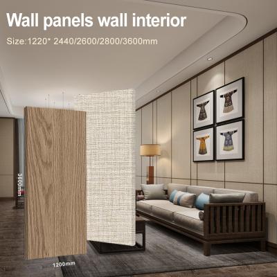 Cina Good Quality Fireproof Bambù Carbone di legna Pvc Wall Board 8mm Carbon Crystal Plate Wall Panel in vendita