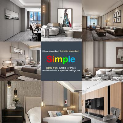 Cina Good Quality Fireproof Bambù Carbone di legna Pvc Wall Board 8mm Carbon Crystal Plate Wall Panel in vendita