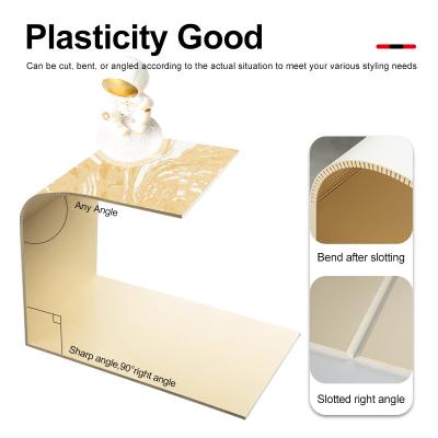 Cina Modern Attractive 5MM High Gloss Wall Marble Panel For Interior PVC Marble Sheet in vendita