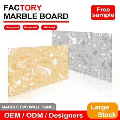 Cina Modern Attractive 5MM High Gloss Wall Marble Panel For Interior PVC Marble Sheet in vendita