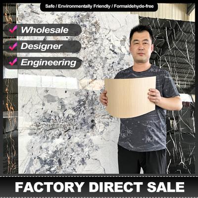 Cina 5 mm di bambù carbone legno rivestimento di alta lucentezza 3D carta di marmo stampato su misura in vendita