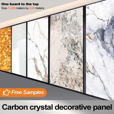 Cina Moderno Leggero Luxury Bambù Carbone di Legno Veneer PVC Scavatura di Pareti in vendita