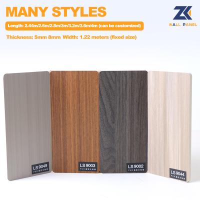 Cina 2.44m Bamboo Carbone di Parete Moderno Leggero Luxury PVC Carbonio Cristallo Parete in vendita