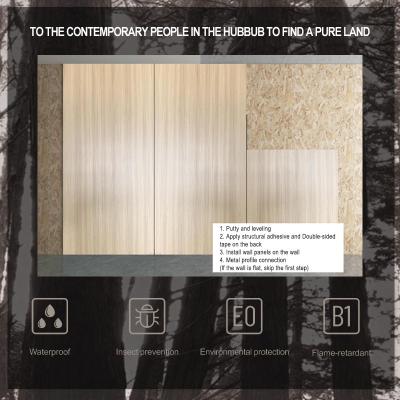 China High Quality Carbon Crystal Board Fireproof Bamboo Charcoal Metal Board Veneer for sale