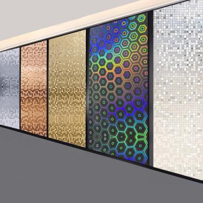 China Pvc Board Laser& Mosaic Series Bambú Carvão de madeira Veneer Interior Decor painel de parede for sale