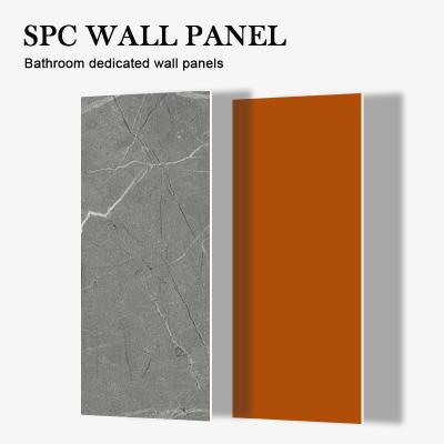 Cina Alto resistenza impermeabile SPC pannelli di parete piastrelle di lusso moderno marmo finitura pietra materiale composito di plastica in vendita