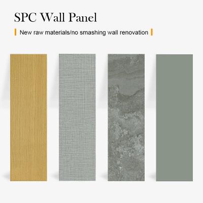 Cina Alto resistenza impermeabile SPC pannelli di parete piastrelle di lusso moderno marmo finitura pietra materiale composito di plastica in vendita