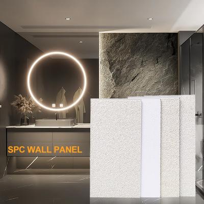 China Neue Auflistung: 600x2440x4mm wasserdichte und flammhemme SPC-Wandplatte - umweltfreundliche Innendekorationsplatten für Hintergrundwand zu verkaufen