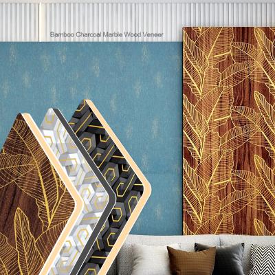 China Hot Sale Bamboo Charcoal Marble Wall Panel High Gloss Waterproof And Flame Retardant Board TV Background Wall Villa Specific for sale