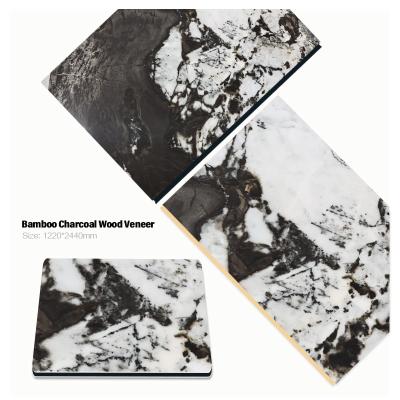 中国 新しい色のPVC竹炭木目調ベニヤ防水・防湿大理石壁パネル装飾パネル（ホテル用） 販売のため