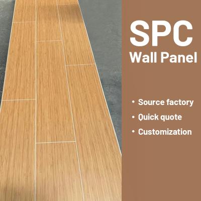 China Factory Direct SPC Wall Panel Shower Room Bathroom Ceramic Tile PVC Stone Plastic Background Wall Panel for sale