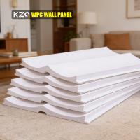 China WPC Fluted Wall Panel Decorative Indoor TV Wall PVC WPC Wall Panel for sale