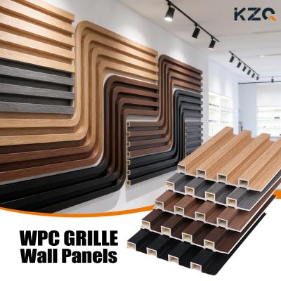 China PVC Fluted Great Wall Panels Decorative Board WPC Wall Panel For Interior Decoration for sale