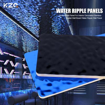 China Flexible Wall Panel For Interior Decoration Bamboo Crystal Wall Board Water Ripple Wall Panel for sale
