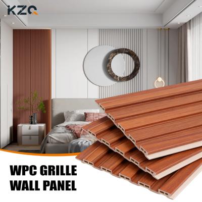 China WPC Indoor Fluted Wpc Wall Panels For Wall Or Ceiling And Indoor TV PVC Covering Panel for sale