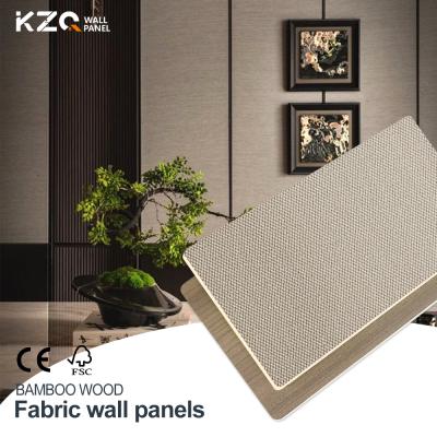 China Fabric Wall Panels Bamboo Charcoal Waterproof Background Wall Panel For Interiors Homes for sale