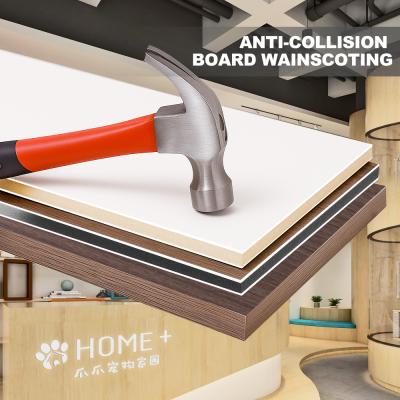 China Anti-collision Board Wainscoting Thickness 8mm Bamboo Wood Interior Decoration Wall Panels for sale