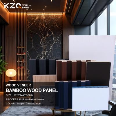China High Quality Bamboo Wood Wall Panel WPC Cladding Panels Indoor Wall Decor Board for sale