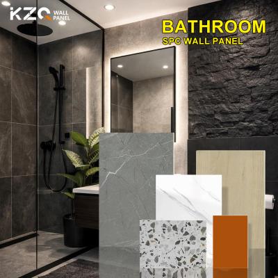 China Popular SPC Shower Wall Panel Waterproof Decorative Material For Hotel Use Environmentally Friendly for sale