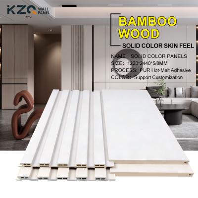 China Factory Direct Sale Solid Color Skin Feel Wall Panels Bamboo Fiber Wall Panel for sale