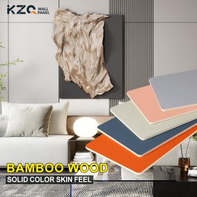 China Interior Decoration Solid Color Wall Panel  Bamboo Fiber Wall Panel For Home And Hotel for sale
