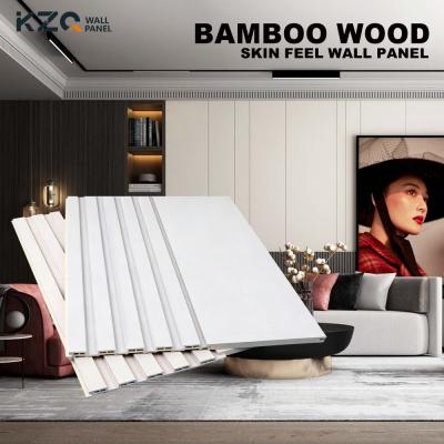 China PVC Skin Feel Wall Panel Interior Decorative Design Wall Panels Bamboo Fiber Wall Panel for sale
