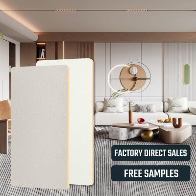 China Skin Feel Solid Color Texture Wall Decoration Bamboo Fiber Wall Panel Modern Wood Veneer for sale