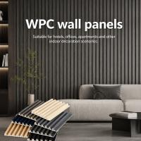 China Fluted Wall Panel Interior Decorative 3D Wpc Wall Panel For Hotel Villa Interior Design for sale
