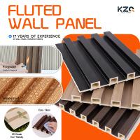 China Fluted Wall Panel Interior Decorative 3D Wpc Wall Panel For Hotel Villa Interior Design for sale