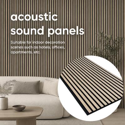 China Acoustic Sound Panels MDF Material Efficient Sound Absorption For Indoor Background Wall for sale