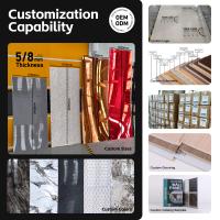 China Modern Style High Gloss White Marble Effect Wall Panel Fire Resistant Bamboo Interior Wall Panels for sale