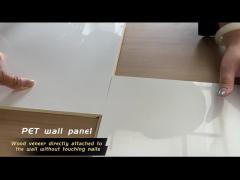 High Gloss Marble bamboo charcoal wall panel