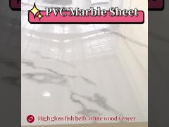 Home Decor TV Background Wall  Marble Bamboo Charcoal Wood Veneer Wall Panels