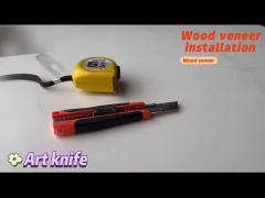 How to install bamboo charcoal wood veneer panels