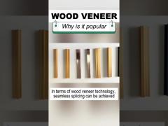 Solid Interior Decoration 1.22m Width Wood Grain Wood Veneer PVC Wall Panel