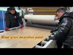 Bamboo Charcoal Wood Veneer PVC Wood Grain Wall Panel