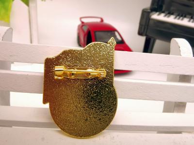 Cina Materiale da otturazione in lega di zinco di colore di spessore di Pin 5mm della fibula del metallo delle decorazioni in vendita